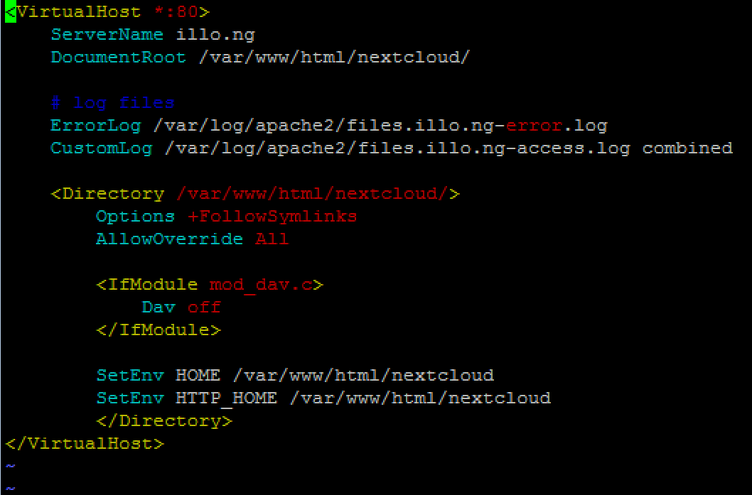 Guide de Configuration NextCloud