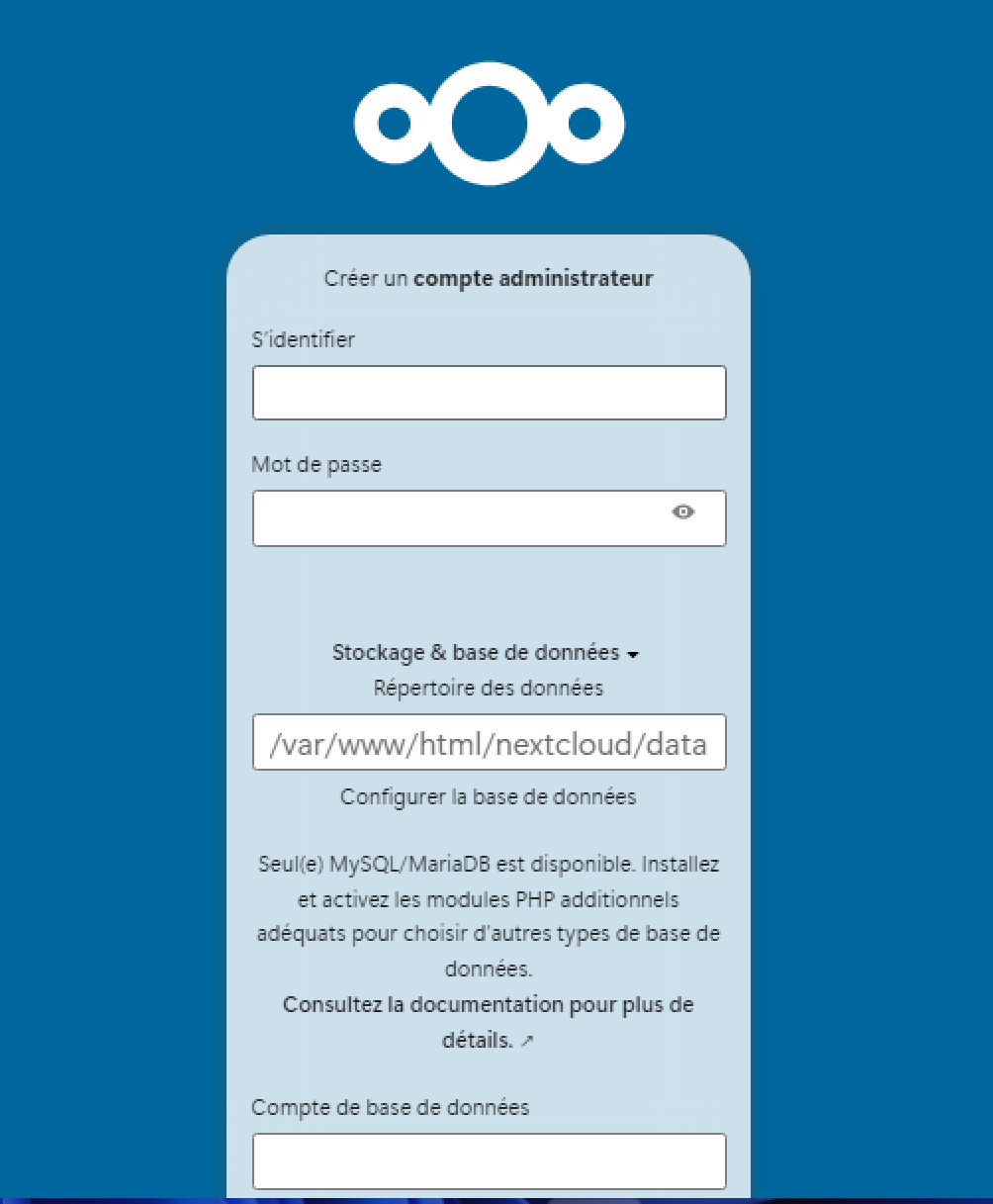 Guide de Configuration NextCloud
