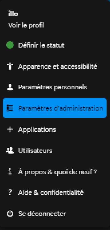 Guide de Configuration NextCloud